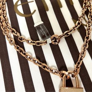 henri bendel | Jewelry | Htf Henri Bendel Lock Necklace | Poshmark